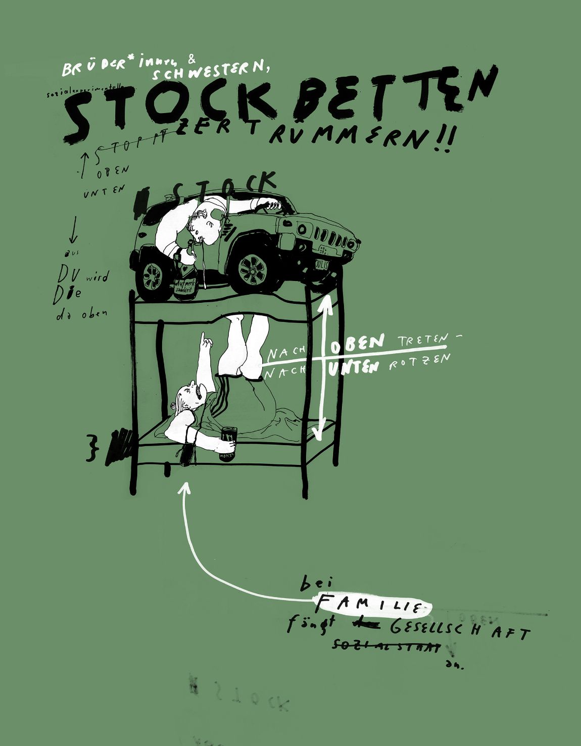 Frank Hobby Höhne . Die Seite mit Motiven vom Illustrator