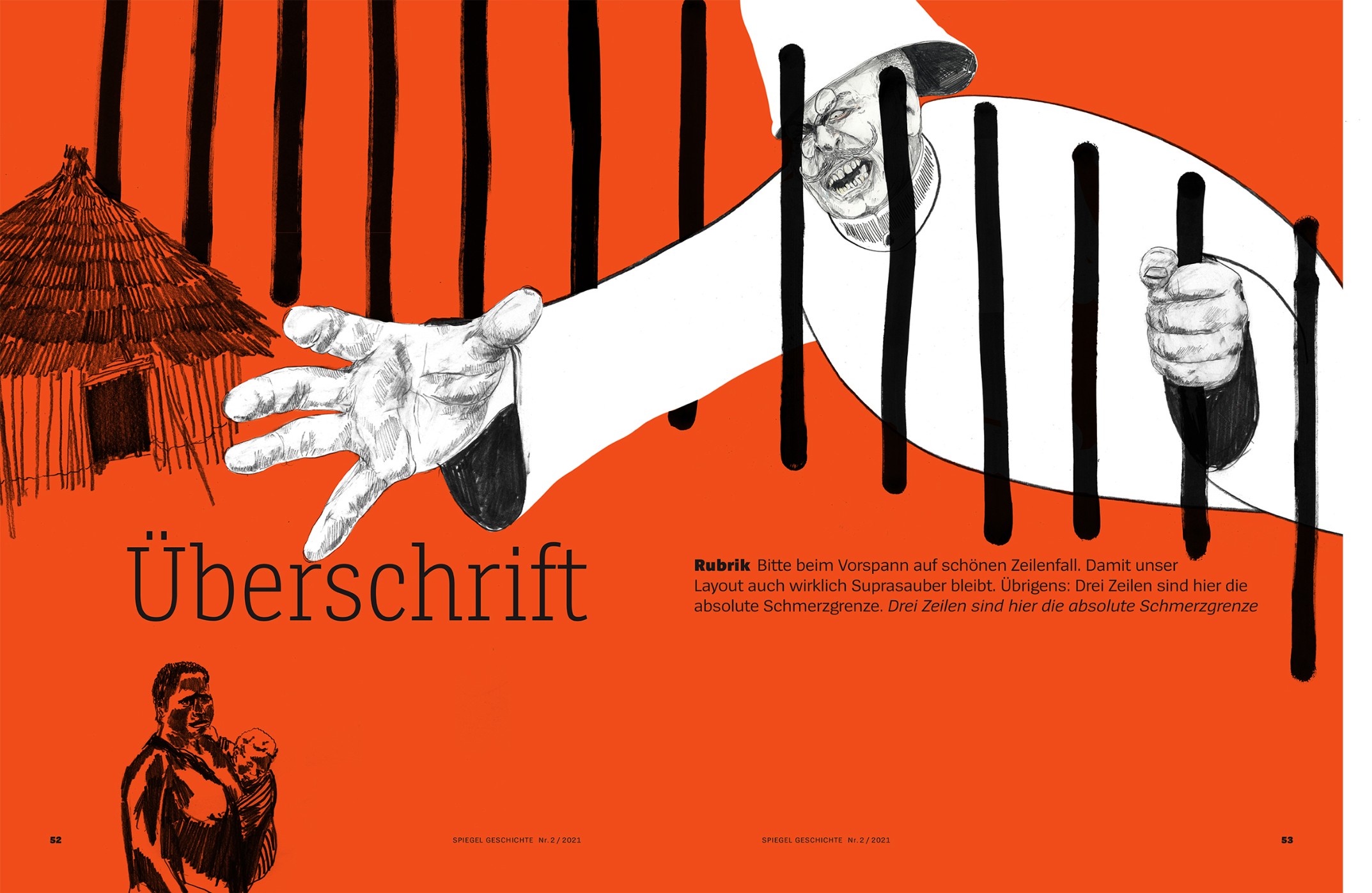 Frank Hobby Höhne . Die Seite mit Motiven vom Illustrator