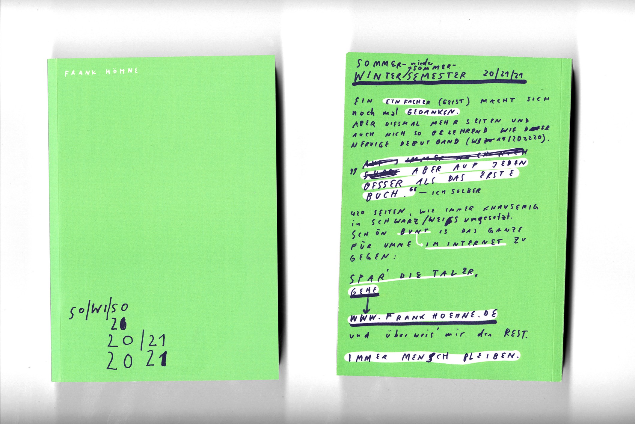 Frank Hobby Höhne . Die Seite mit Motiven vom Illustrator