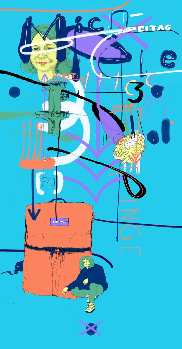 Frank Hobby Höhne . Die Seite mit Motiven vom Illustrator