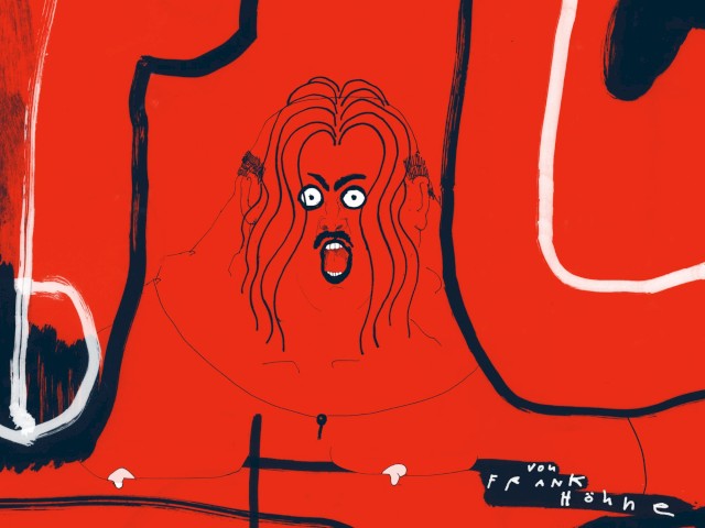 Frank Hobby Höhne . Die Seite mit Motiven vom Illustrator