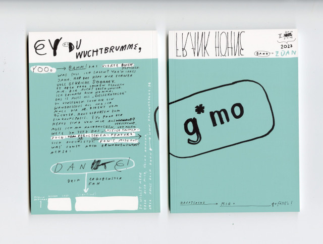 Frank Hobby Höhne . Die Seite mit Motiven vom Illustrator